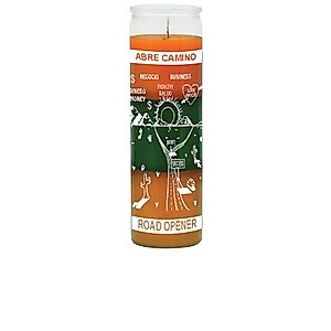 ABRE Camino Vela DE8 EN ENVASE DE Cristal / 8" Open Road Candle Glass JAR