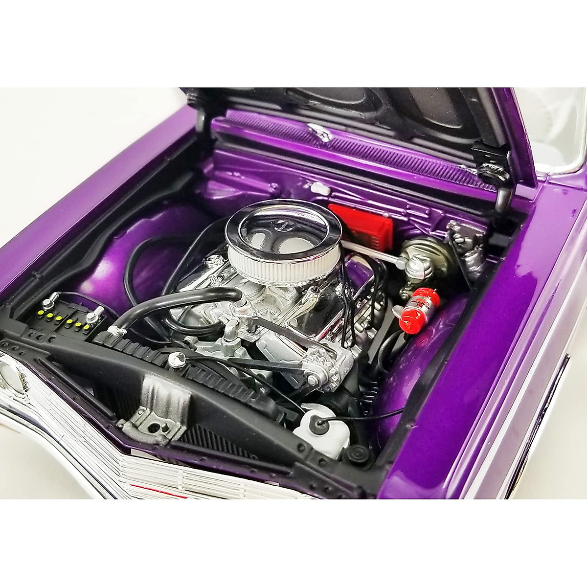 1965 Chevy El Camino SS Custom Cruiser Purple Met w/White Graphics Limited Edition to 678 Pieces Worldwide 1/18 Diecast Model Car by Acme A1805413