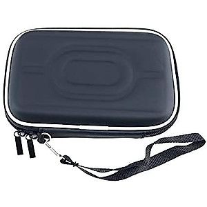 Protective Travel Carrying Hard Pouch Case Bag Cover for Game Boy Advance Color Pocket GBA GBC GBP Console for Nintendo DS Lite NDSL NDSi EVA Storage Replacement (Black)