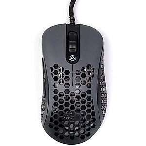 Gwolves Skoll SKL 2020 Edition 65g Ultra Lightweight Honeycomb Design Wired RGB Gaming Mouse up to 12000 DPI (Black) (Long)