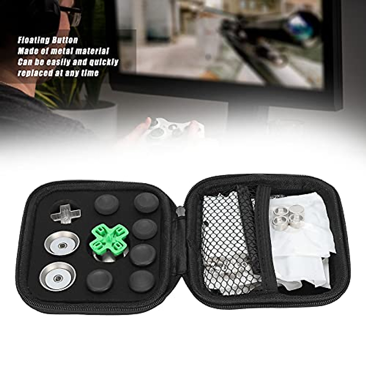 Console Game Accessories, Durable Comfortable Hand Feel Standard Size Controller Button for Repair Parts