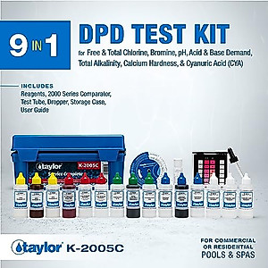 Taylor Complete Pool & Spa Test Kit - High Range K-2005C 2 oz Reagents