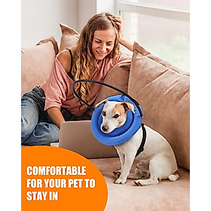 Blind Dog Bumper Halo,Harness Guiding Device for Blind Dog,Pet Anti-Collision Ring for Protective&Build Confidence,Blind Dog Accessories