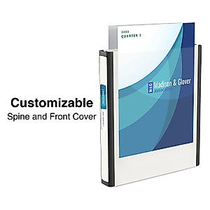 1-1/2 Inch Staples Better View Binders with D-Rings (White)