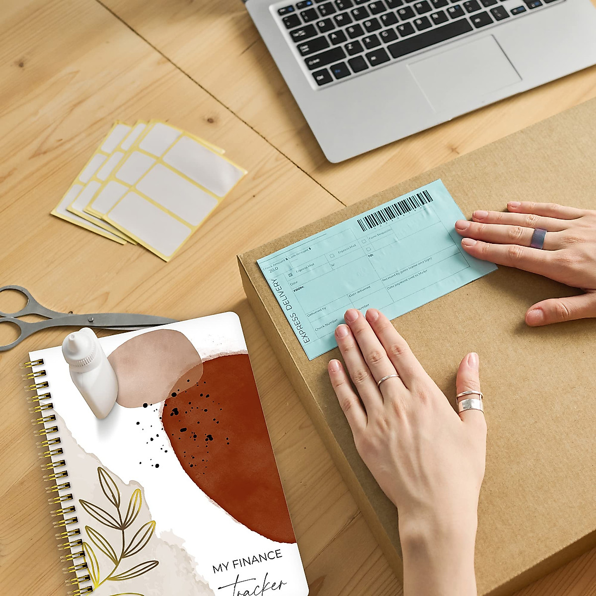 Easy to Use Accounting Ledger Book for Small Business - The Perfect Check Register Notebook to Track Your Expenses - Simplified Personal Finance Checkbook, Income and Expense Log Book