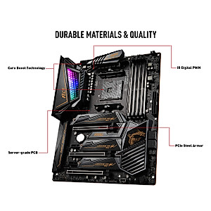 MSI MEG X570 ACE Motherboard (AMD AM4, DDR4, PCIe 4.0, SATA 6Gb/s, M.2, USB 3.2 Gen 2, AX Wi-Fi 6, 2.5G LAN, ATX)