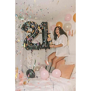 Number 2 Balloon 40 Inch Giant Two Balloon Number Birthday Decorations, 2nd 12 21st Party Celebration Decorations Graduations Anniversary Baby Shower