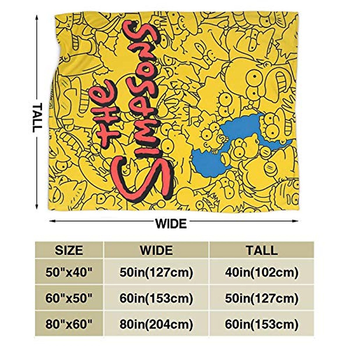 YTBHG Blanket Flannel Soft Micro Fleece Blanket for Bedding Couch Sofa Warm Throw Blanket for Room A Great Gift for Christmas Halloween 60"x50"