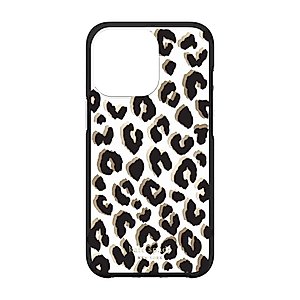 kate spade new york Protective Hardshell Case for iPhone 13 Pro - City Leopard Black