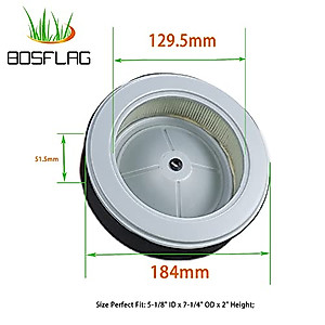 BOSFLAG GX630 Air Filter Replaces 17210-Z6L-010 for Honda GX630 GX630R GX630RH GX660 GX660R GX660RH GX690 GX690R and GX690RH Engines