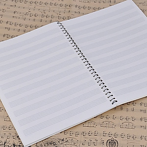 Blank Sheet Music Composition Notebooks 100 Pages Stave Notebook,Musical Notation Staff Notebook,Music Manuscript Paper