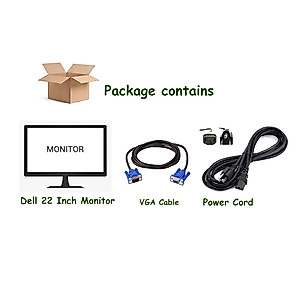 Dell P2212HF Full HD Widescreen 22 inch LED Monitor, 1080p at 60Hz, VGA, DVI, 16.7 Million Colors, 178 Degree Viewing Angle, Built-in USB Hub, HD at 60Hz, 5ms Response time (Renewed)