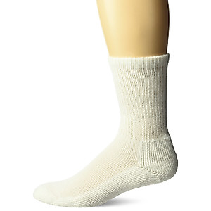Thorlos Unisex WGX Work Padded Crew Sock, White, Large
