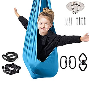 Therapy Swing for Kids with Special Needs (Hardware Included) Sensory Swing Cuddle Swing Indoor Outdoor Kids Swing Adjustable Hammock for Children with Autism, ADHD, Aspergers