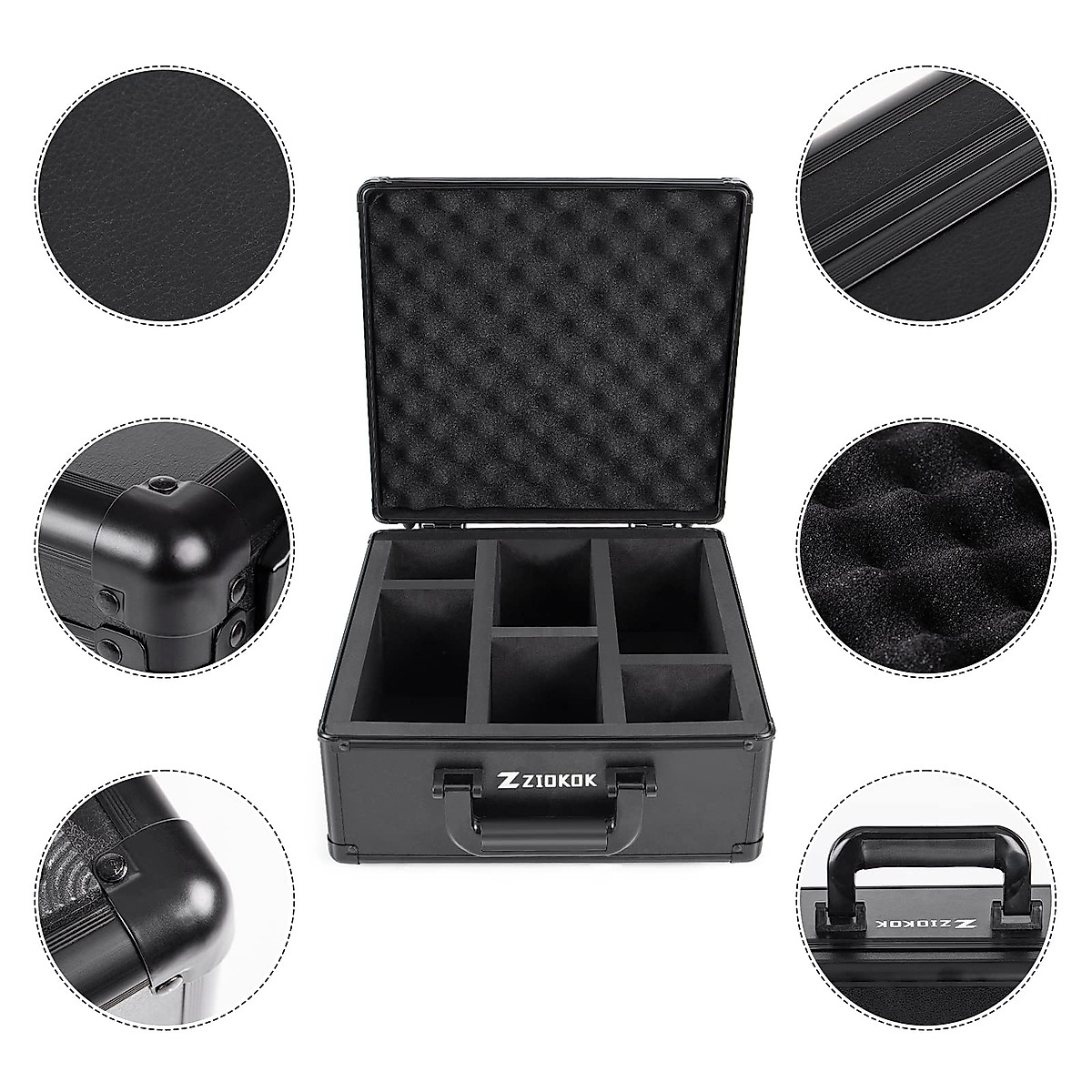 Graded Card Storage Box and Top Loaded PSA,BGS,SGC,GMA baseball football sports cards, Impact Absorbing Foam Slots Waterproof Display Trading Card Case with Durable Lock,Easy to Carry (3 Slots)