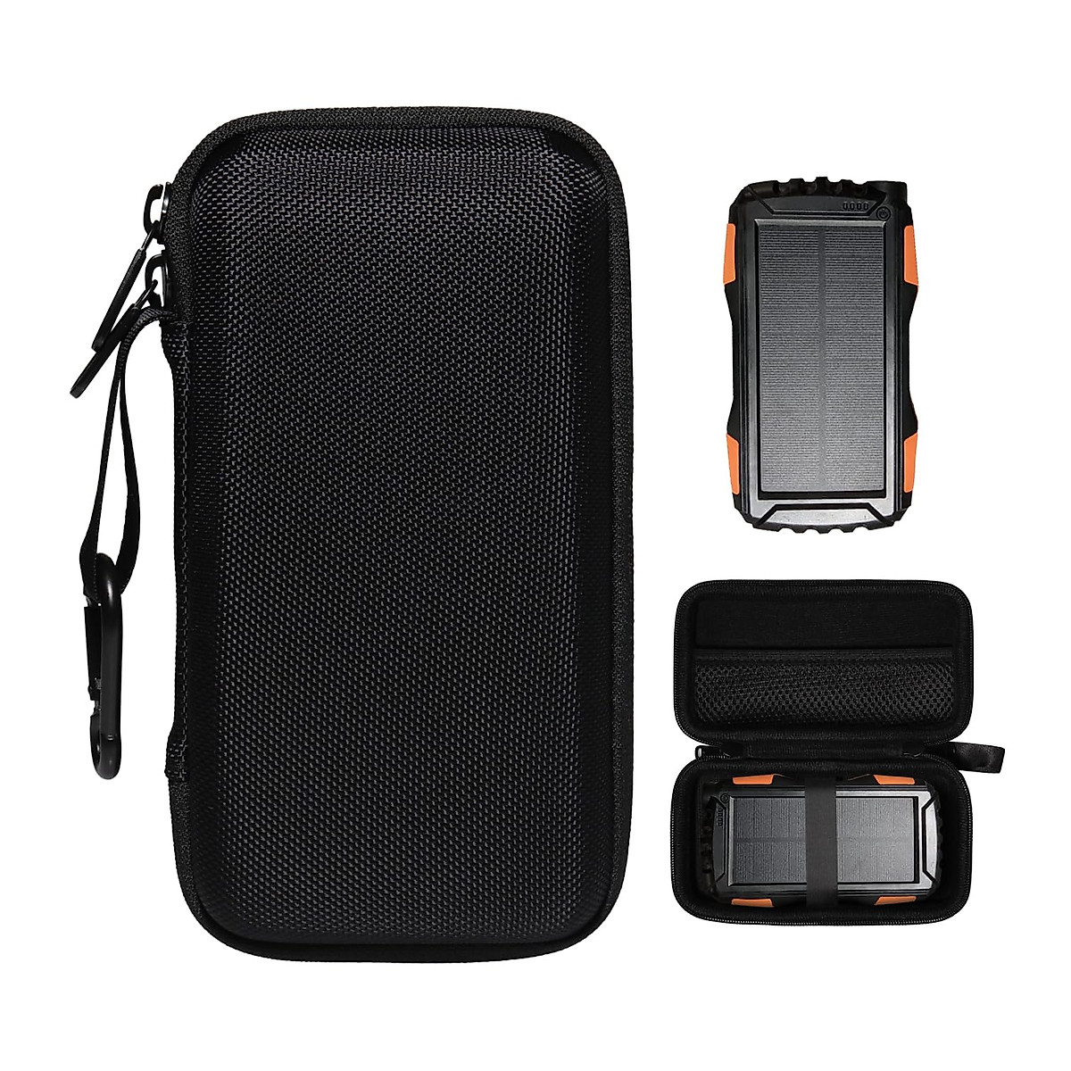 Alltravel Organizing Case for Solar Portable Charger compatible with Mregb, BLAVOR, QiSe, Annero, QIMYE