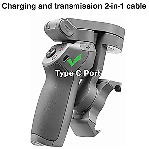 5FT USB C Gimbal Stabilizer Charger Cable for DJI OM5, OM4, OM4 SE, DJI OSMO Mobile 3, Ronin-SC, Ronin-S, RS 2, RSC 2, OSMO pocket 2, Action 2, FPV Remote Control, Phone Stabilizer Charging Power Cord