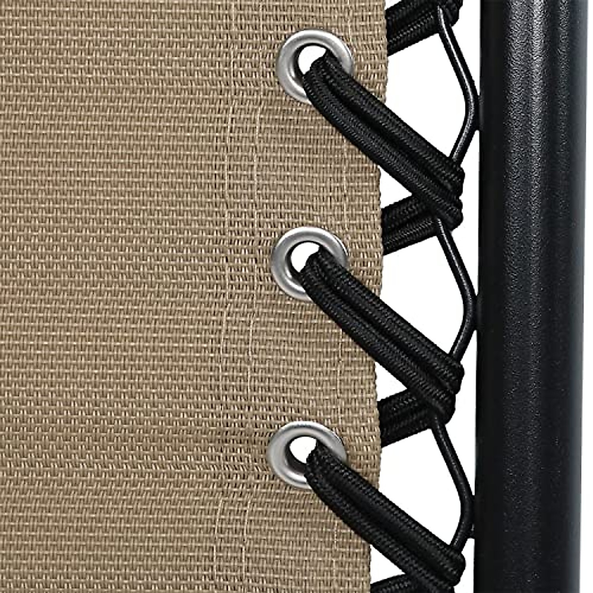 Sunnydaze Outdoor Zero Gravity Chair 2 Pack with Patio Table Cupholders and Pillows Included Khaki