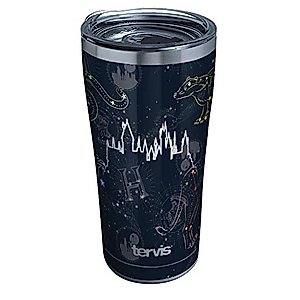Tervis Harry Potter - Marauder's Constellation Triple Walled Insulated Tumbler Cup Keeps Drinks Cold & Hot, 20oz, Stainless Steel