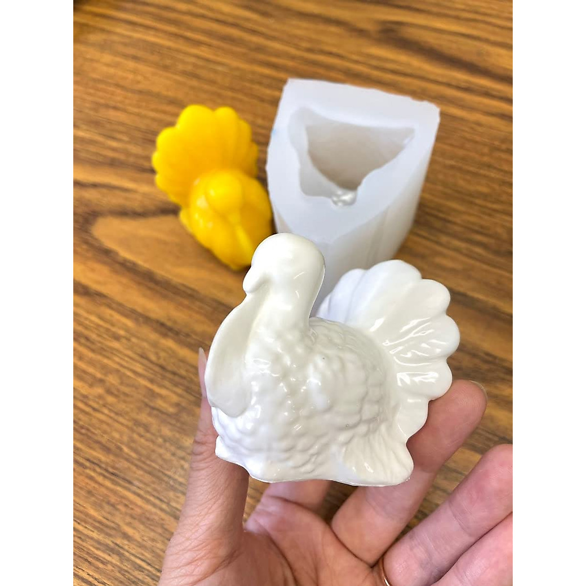 2 1/4'' small 3D silicone turkey mold candle soap TheHandmadeCharm