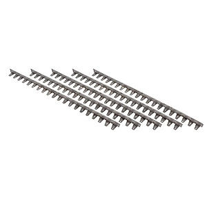 Garden Edging Border, Exquisite Workmanship 10Pcs Beautiful Appearance Stainless Steel Landscape Edging Border for Villa for Flower (50mm*50mm*1.0mm)