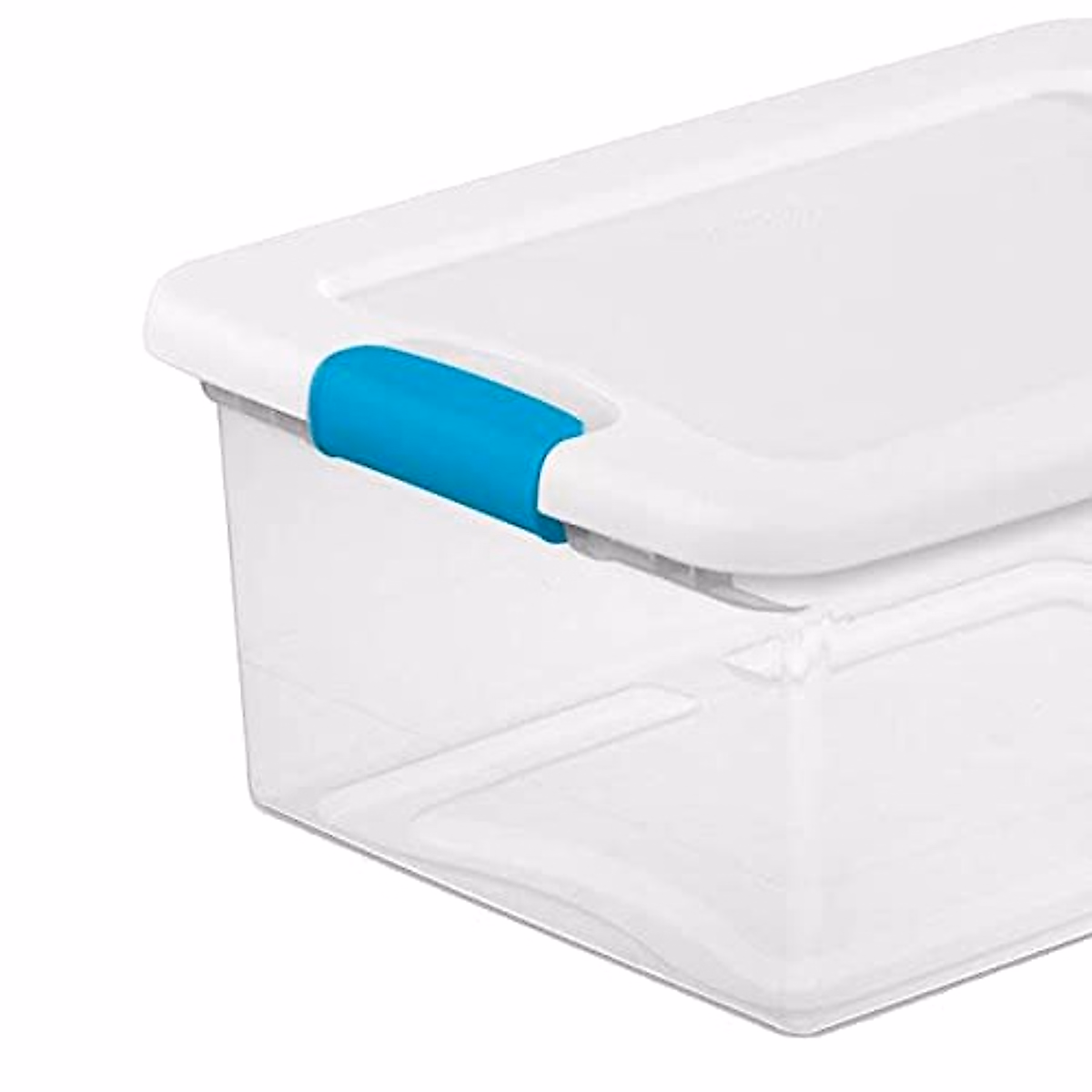 Sterilite Plastic 15 Quart Stacking Storage Box Container with Latching Lid for Home, Office, Workspace, and Utility Space Organization, 48 Pack
