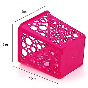 Z ZICOME Desktop Office Storage Organizer, Hollow Pen Pencil Holder Basket, Set of 4