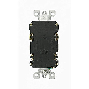 Leviton GFTR1-3W SmarTest Self-Test SmartlockPro Slim GFCI Tamper-Resistant Receptacle with LED Indicator (3 Pack), White