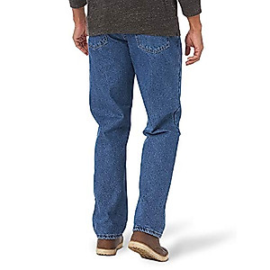 Wrangler Authentics Men's Fleece Lined Five Pocket Jean, Stonewash, 34W X 32L