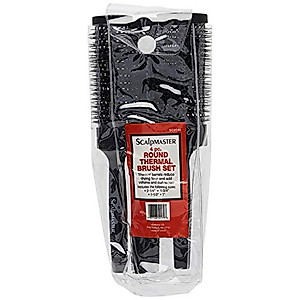 Scalpmaster 4 Piece Round Thermal Brush Set