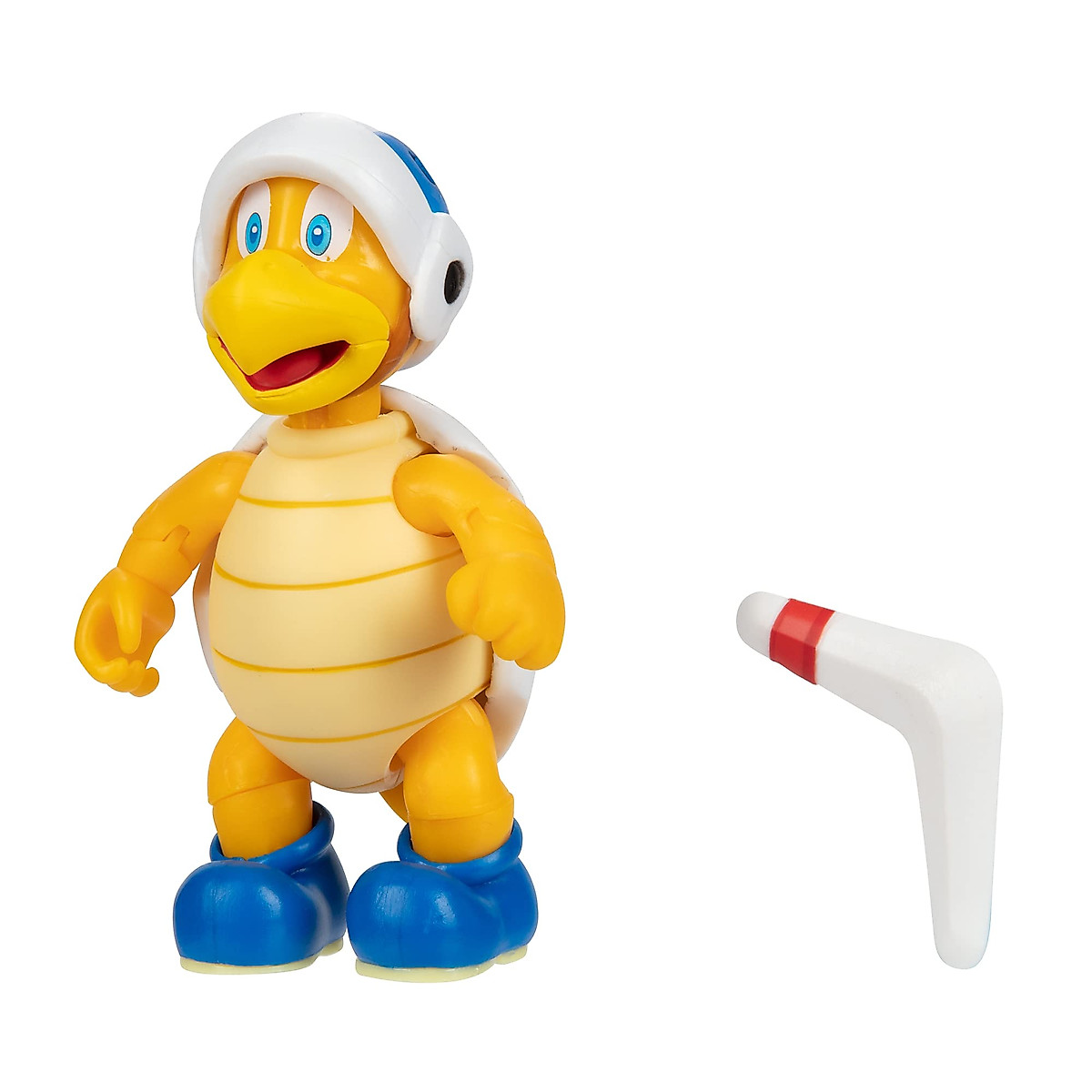 Super Mario Nintendo Action Figures Poseable Articulated 4-Inch Boomerang Hammer Bro Collectible Toys with Boomerang Accessory, Perfect for Kids & Collectors Alike! for Ages 3+