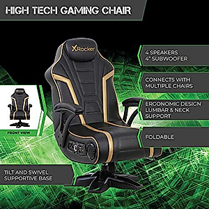 X Rocker Trident Pedestal Gaming Chair SE Pro Video Gaming Lounging Pedestal Chair Bundle