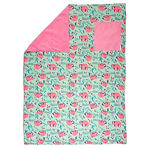 Stephen Joseph All Over Print Blanket, Sloth