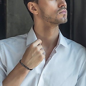 mingkejw Cremation Jewelry Urn Bracelet for Ashes Adjustable Stainless Steel Memorial Bangle Bracelet Keepsake Jewelry for Women Men-Always in My Heart