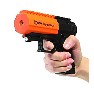 MACE BRAND Pepper Gun 2.0 with Strobe LED, Black