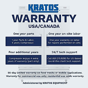 Kratos Refrigeration 69K-749HC Solid Top Chest Freezer, 19.4 Cu. Ft. Capacity