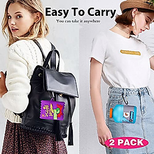 2 Pack Mulafnxal for Airpod 1/2 Case Cute Cartoon 3D Unique Silicone Cover Funny Fashion Fun Cool Character Stylish Design Air Pods Cases Women Girls Boys Teen for Airpods 1/2 Blue Drink&Purple Candy