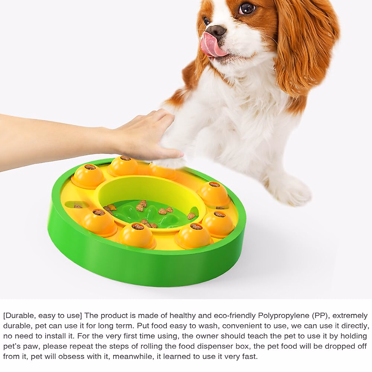 ikasus Dog Puzzle Toy, Interactive Dog Food Puzzle Slow Feeder Treat Dispenser for IQ Training & Mental Enrichment, Dog Treat Puzzle Feeder for Small,Medium and & Large Dogs Treat Training Type 3