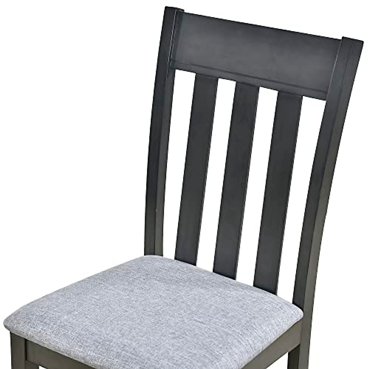 Lepfun Round Extendable Chairs, 4 Person, Wooden Kitchen Home Room (Grey), 5 Pieces Dining Table Set 1