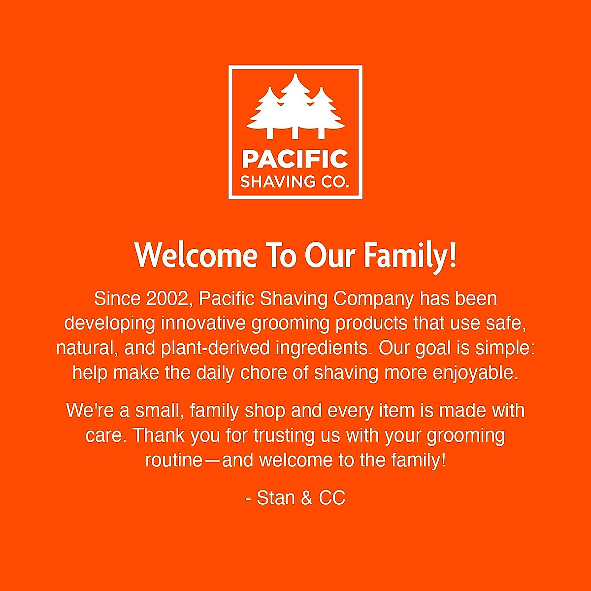 Pacific Shaving Company Natural Shaving Cream - Shea Butter + Vitamin E Shave Cream for Sensitive Skin - Clean Formula for a Smooth, Anti-Redness + Irritation-Free Shave Cream (3.4 Oz, 2 Count)