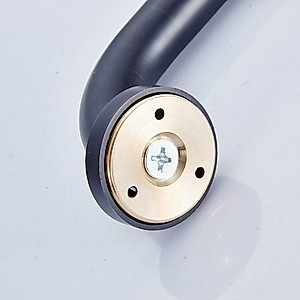 ELLO&ALLO Oil Rubbed Bronze Bathroom Shower Grab Bar, Home Care Bath Hardware (16 Inch)