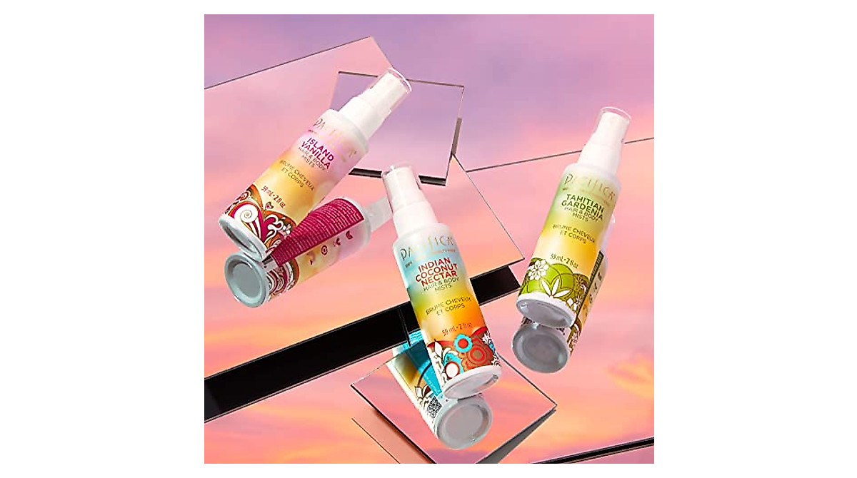 Pacifica Wanderlust Hair & Body Spray Set - 3 Scents for On-the-Go ...