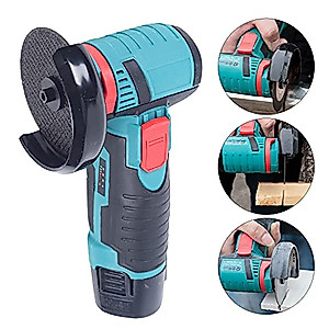 YIYIBYUS Mini Angle Grinder Cordless Brushless M5 Cutter Polishing Grinding Machine 12V 19500rmp Handheld Polisher Power Tool