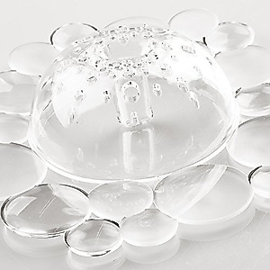 iDesign Bubbli BPA-Free Flexible PVC Plastic Sink Strainer - 5.56" x 5.51" x 1.37", Clear