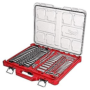 Milwaukee 48-22-9486 1/4"-3/8” Ratchet Socket Set w/PACKOUT Case - 106pc