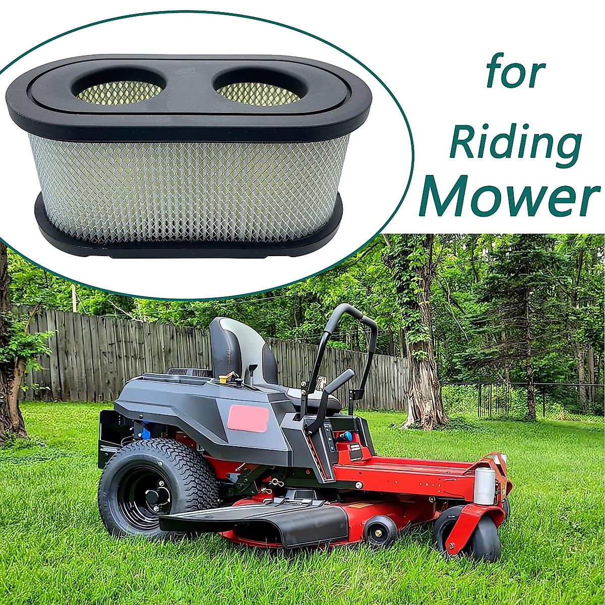 Air Filter 127-9252 fit Exmark Toro 136-7806 TimeCutter 74657 74661 74667 74675 74680 74723 74726 74731 74741 74766 75211 74866 74867 with 42" 50" V-Twin Engine (1 Pack)