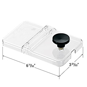 Server Products Dispenser Jar Lid, Clear Plastic 1/9-Size Jar Hinged Lid for Condiment Dispenser Jars, 87253, Compatible with Server 1/9 Size Fountain Jars