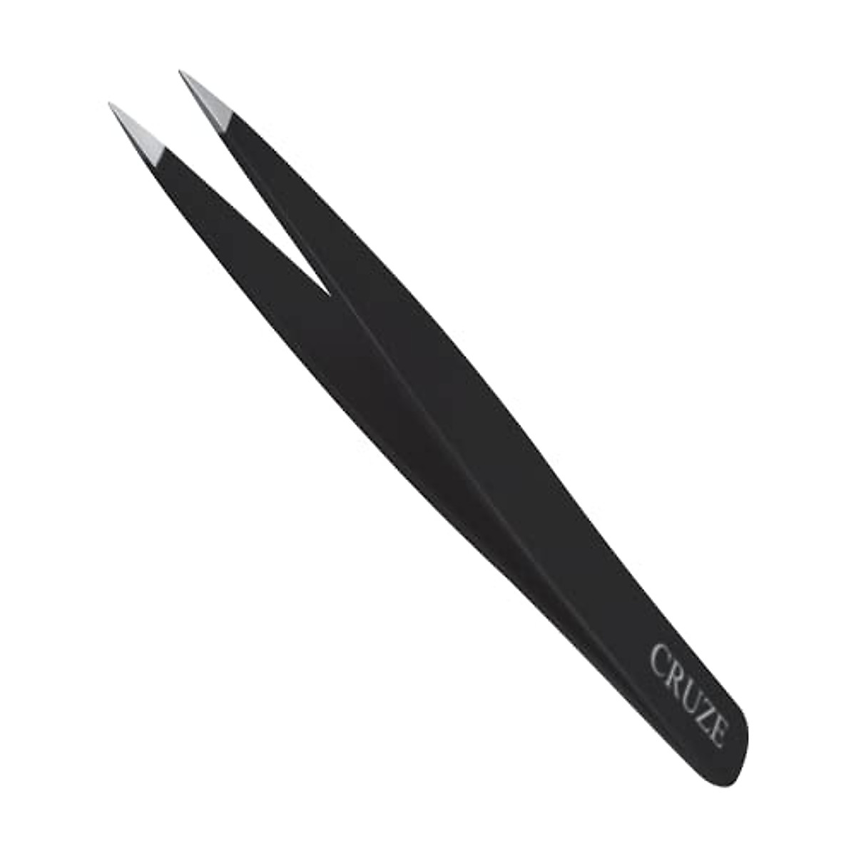 CRUZE Tweezers Set (4-Piece) – Precision Tweezers for Facial Hair Women and Men – Eyebrow Tweezers Slanted and Pointed Tip for Ingrown Hair.