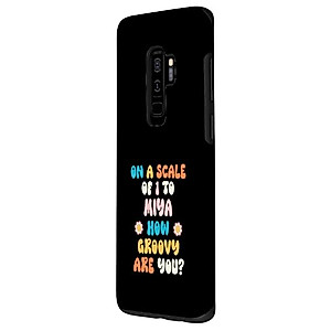 Galaxy S9+ MIYA Cute Retro Girls Groovy MIYA Personalized Name Case