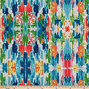 Pillow Perfect Outdoor/Indoor Bench/Swing Cushion, 45" x 18", Blue Abstract Reflections